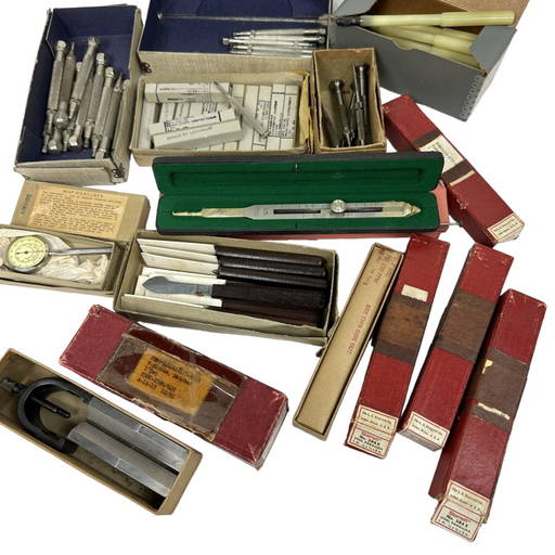 Vintage Surplus Starrett V Block Parallel Compass Map Measurer Small ...