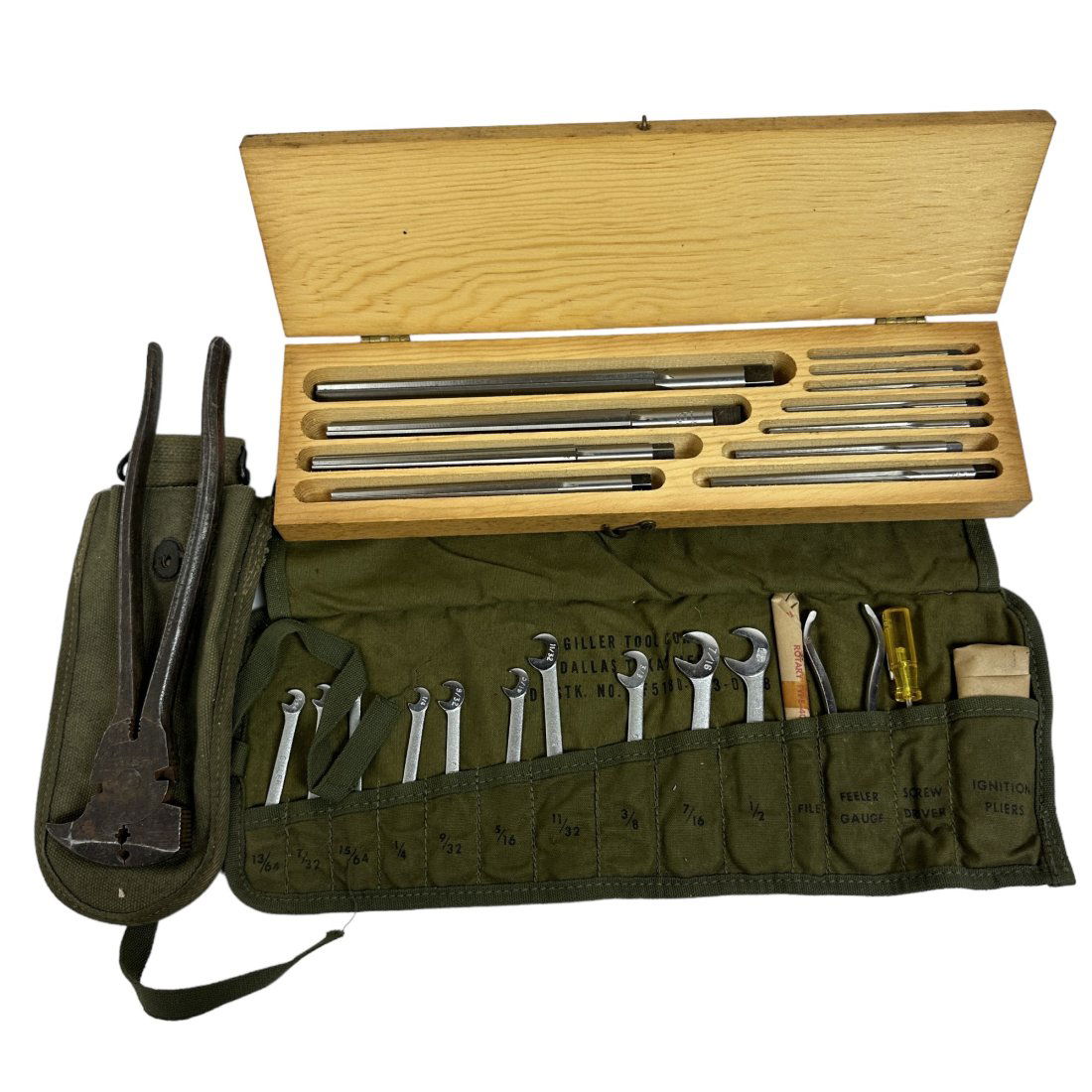 Us Military Tool Lot Navy Taper Pin Reamer Set Wrench Set Pliers