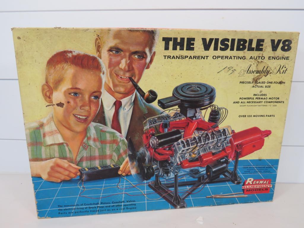 Renwal 1960 Visible V 8 Engine Model Kit