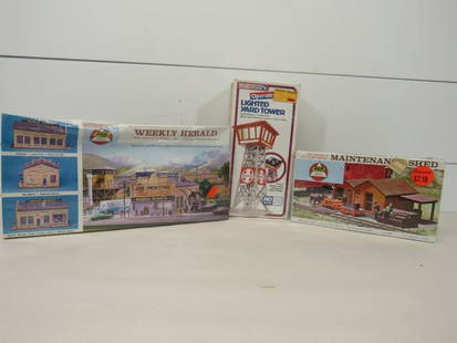 Seven Unbuilt Ahm Ho Scale Building Kits