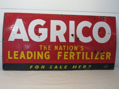 Agrico Fertilizer Porcelain Sign