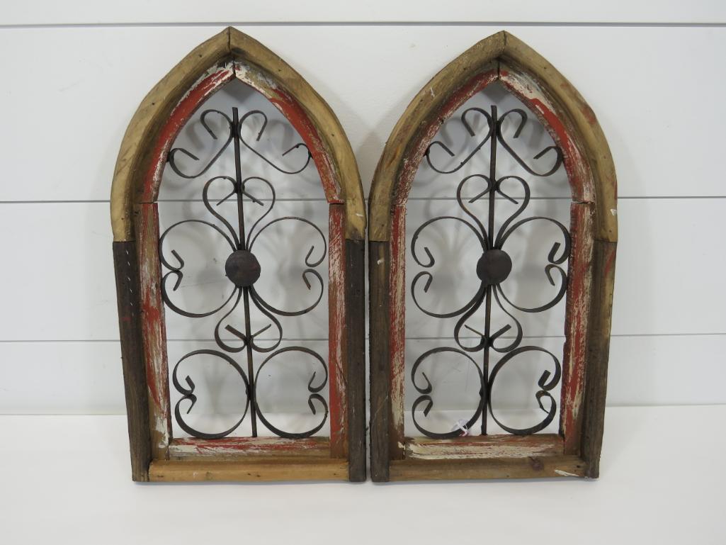 Rustic Farmhouse Style Arched Decor Windows (2)