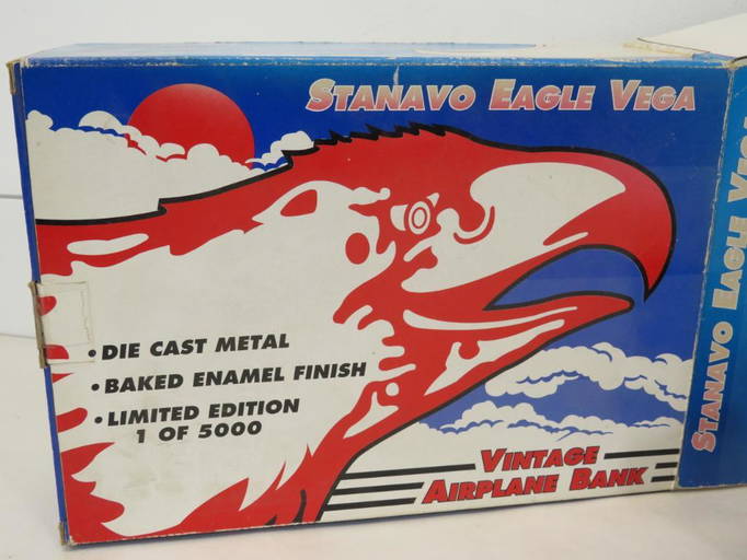 Exxon Die Cast Scale Model Vintage Airplane Bank