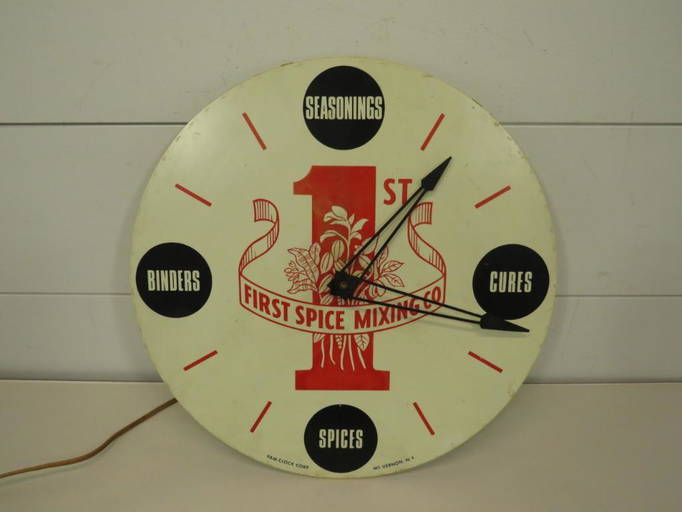 First Spice Mixing Co. Pam Clock