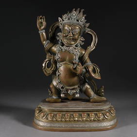 Tibetan Bronze Bhairava Mask Inlaid with Rubies - May 05, 2013 ...