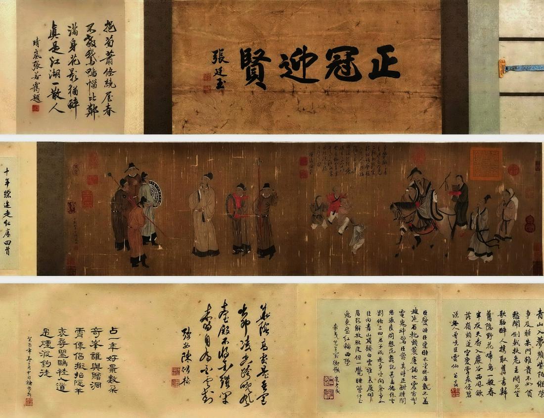 A Chinese Hand Scroll Painting Signed Liu Songnian - Apr 02, 2023 ...