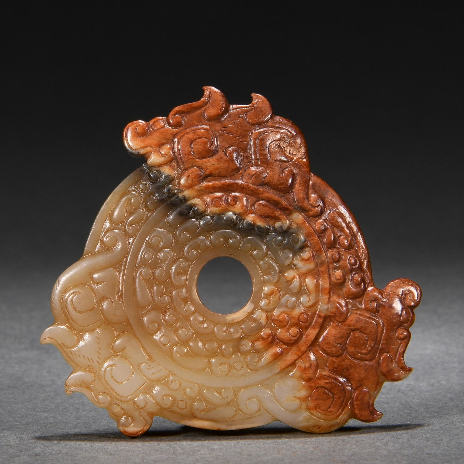A Chinese Carved Jade Disc Bi - Apr 02, 2023 | Charlotte's Auctions in FL