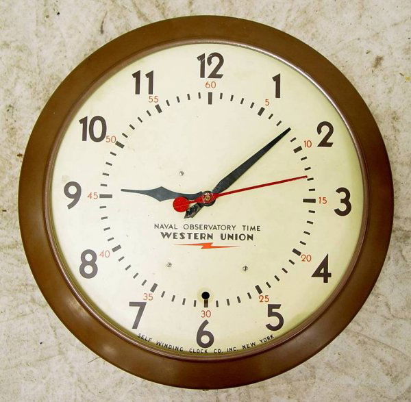 520: NAVAL OBSERVATORY TIME WESTERN UNION WALL CLOCK BY - Jun 09, 2007 ...