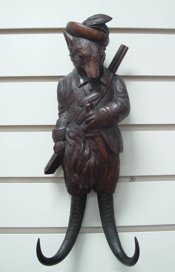 190: BLACK FOREST CARVED FOX WHIP HOLDER 14" TALL 5 1/2 - Jul 12, 2008 ...