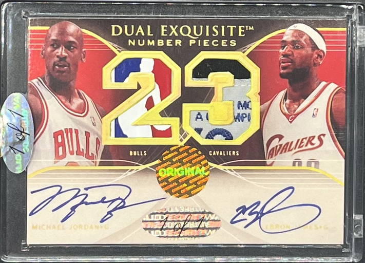 Michael Jordan Lebron James Exquisite Card