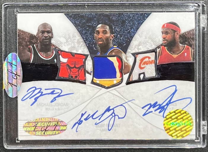 Michael Jordan Kobe Bryant Lebron James Card