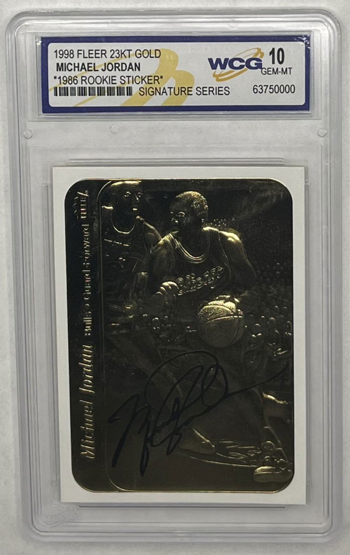 Michael Jordan Rookie Sticker Signature Series Card