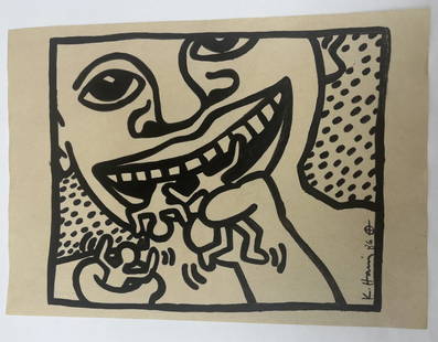 Keith Haring Unfinished Painting, 1989