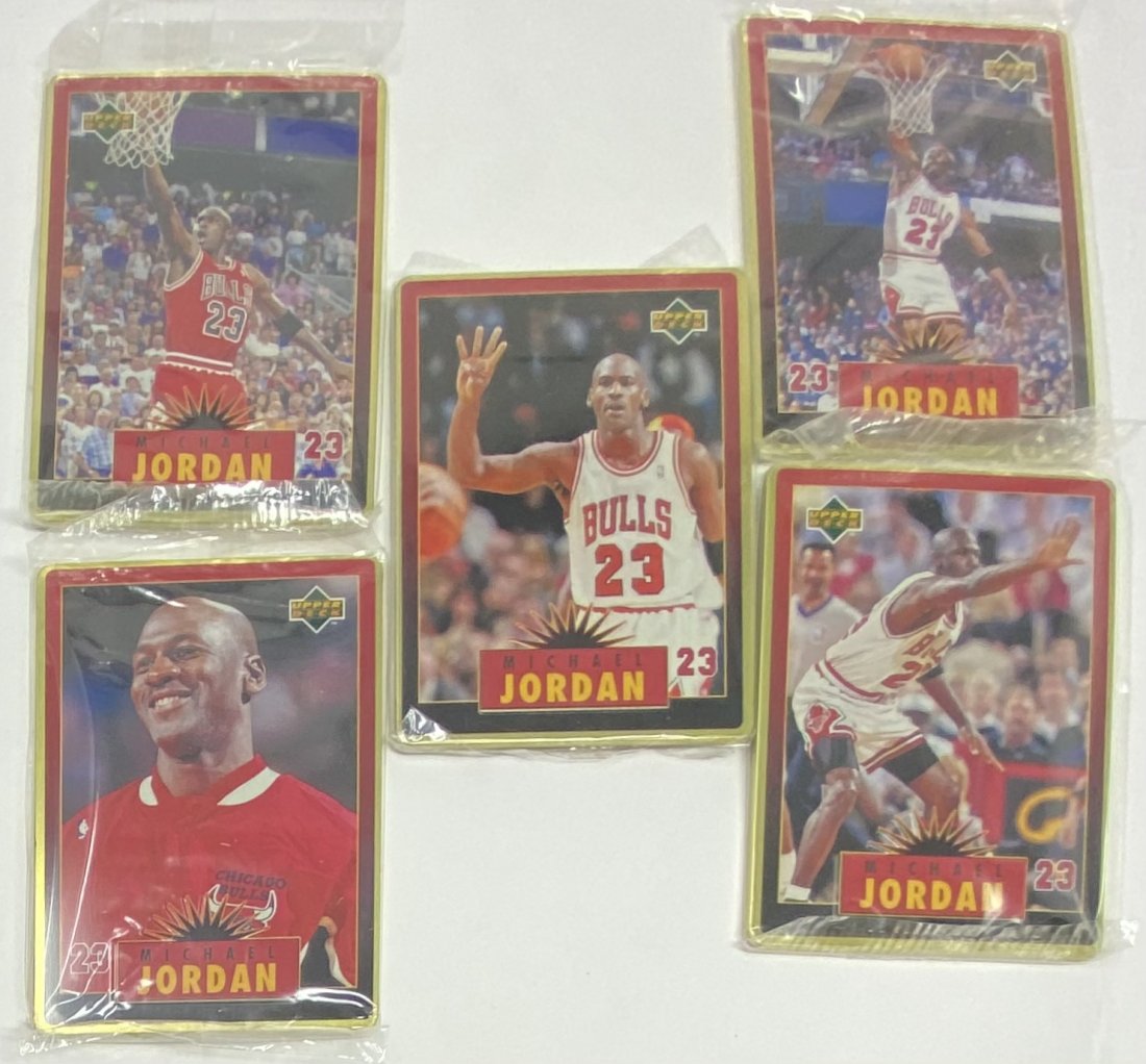1996 Michael Jordan Metal Sealed Cards