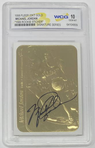 Michael Jordan Rookie Sticker Signature Series