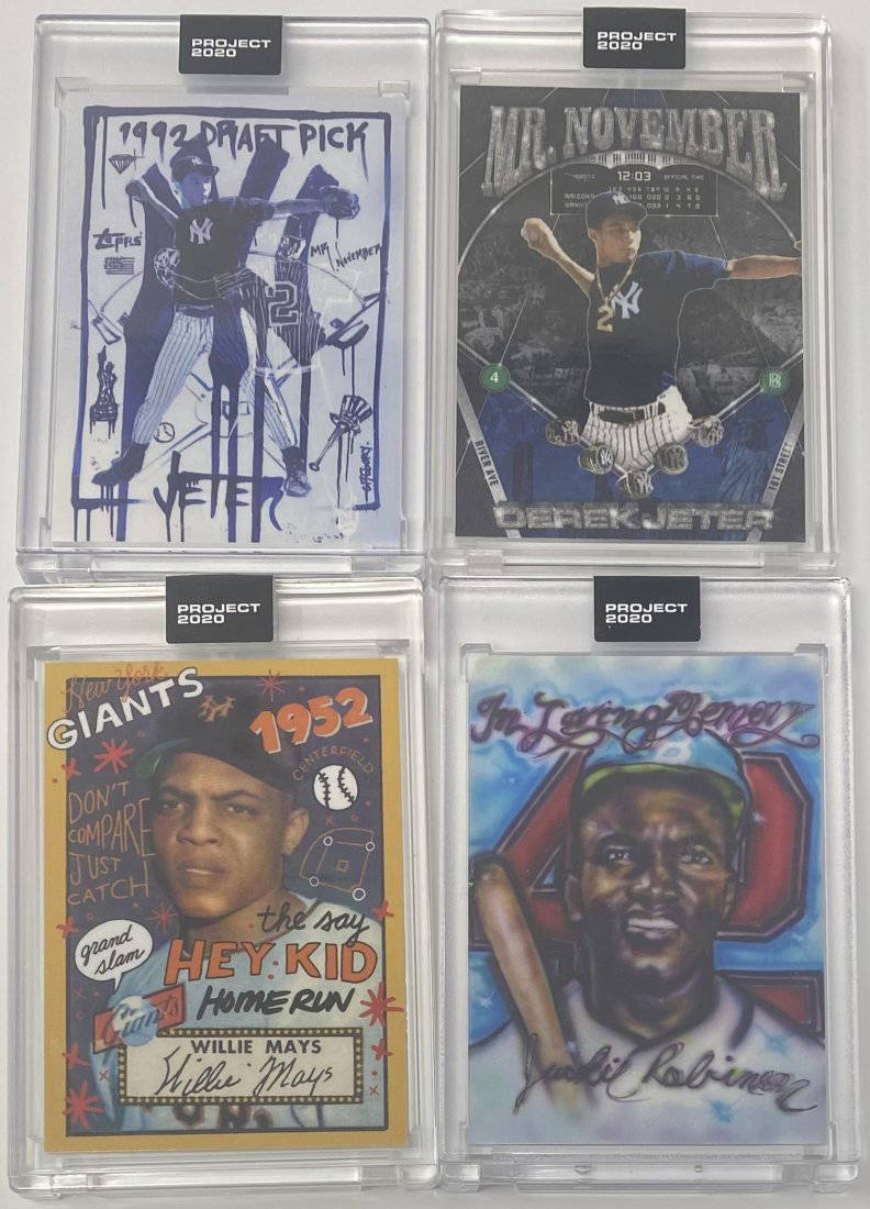 Derek Jeter, Willie Mays And Jackie Robinson Cards Auction