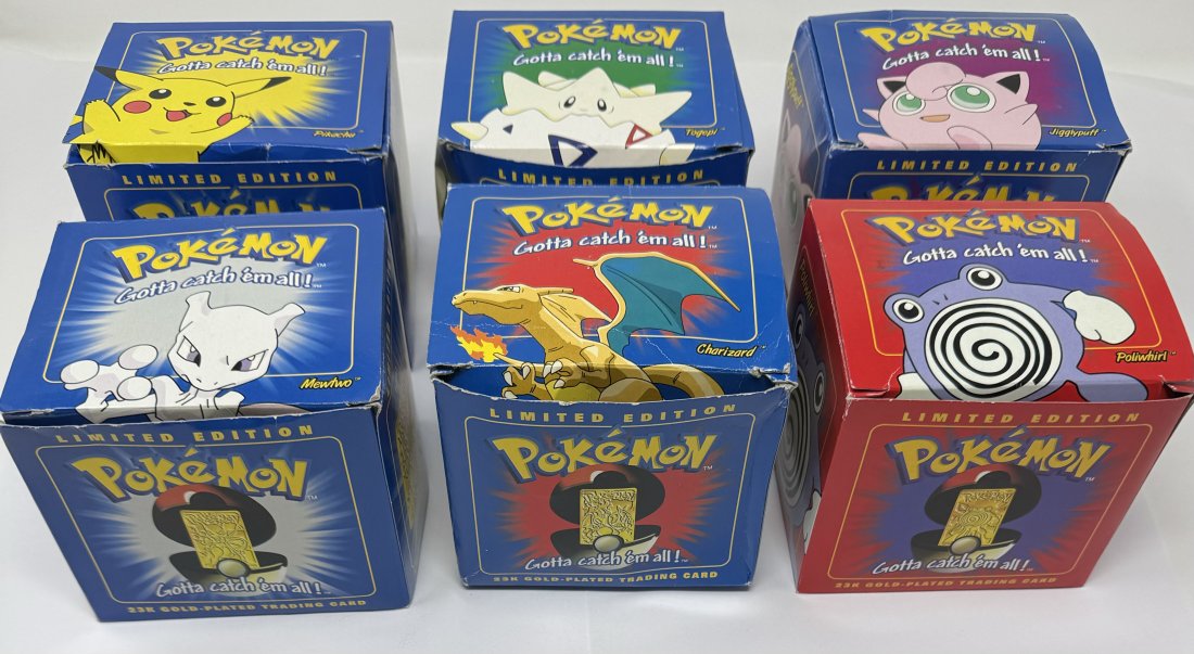 Charizard Pikachu Mewtwo Pokemon Limited Edition Collection Auction
