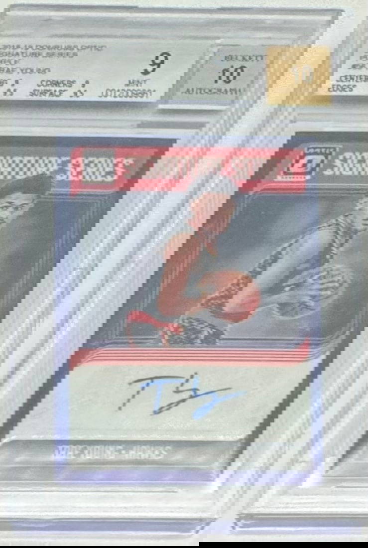 Trae Young Purple Rookie Auto Card Auction