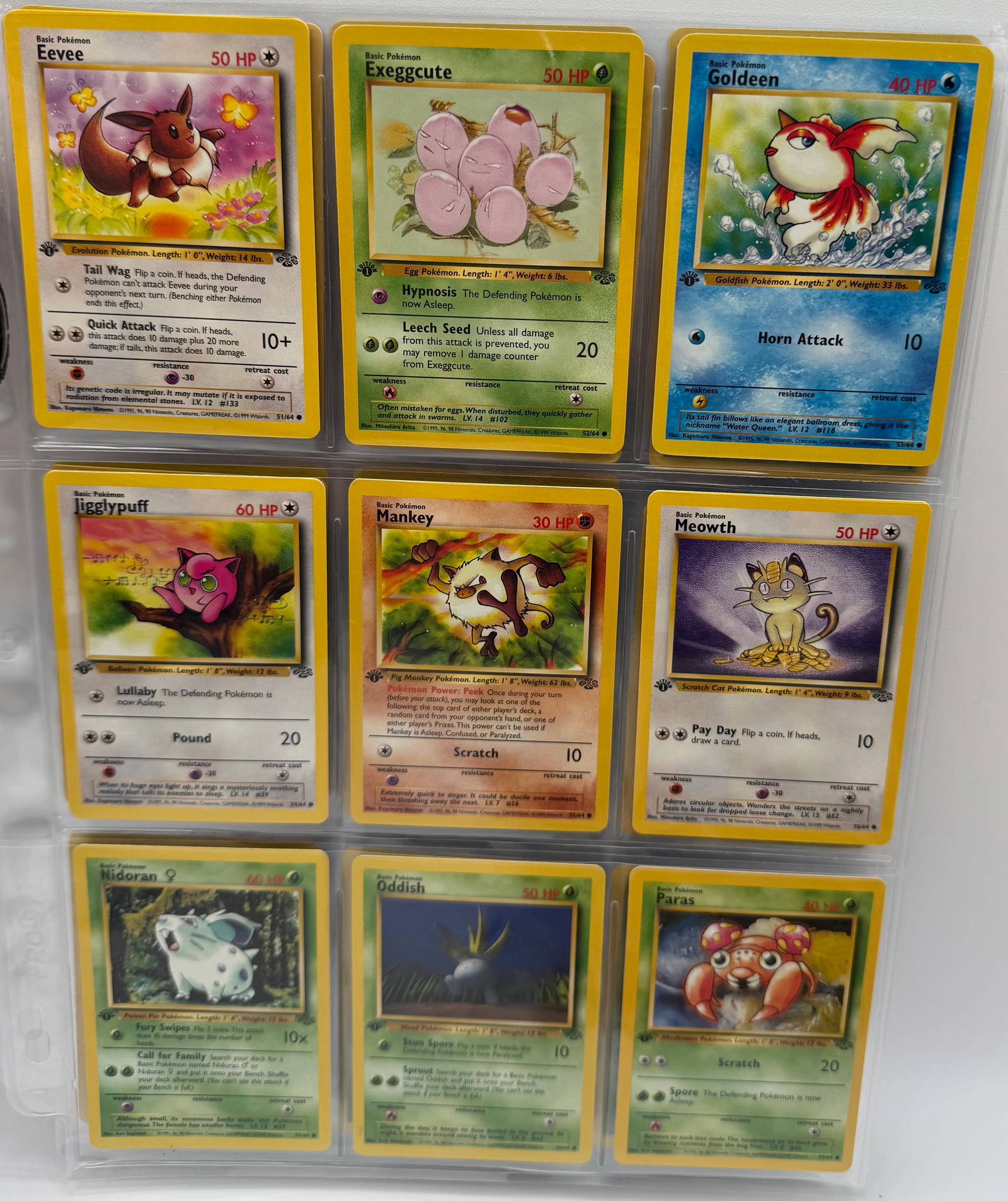 1st Edition Jungle Complete Pokemon Set Auction