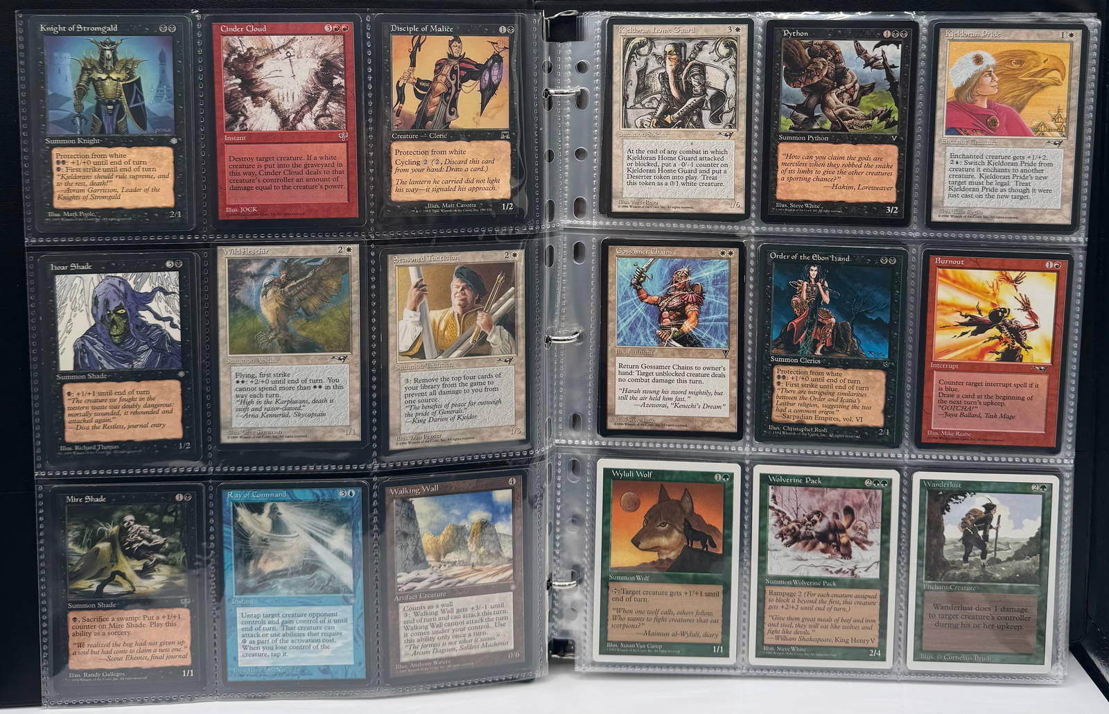 1990s Magic The Gathering Cards Binder Auction