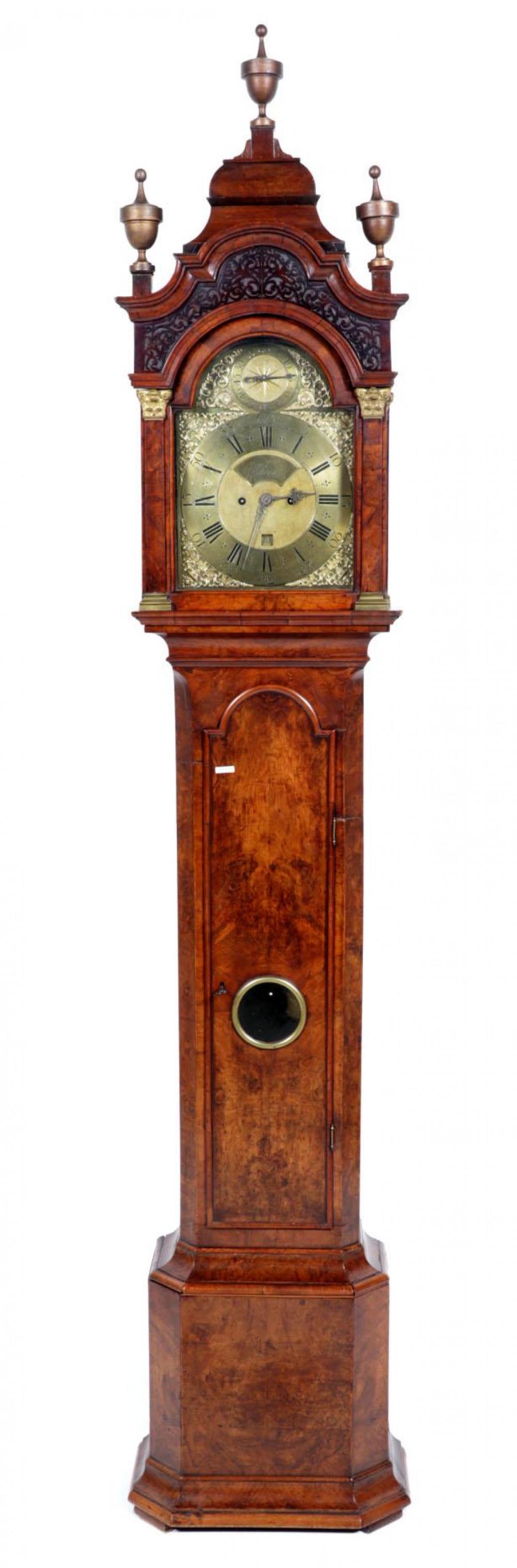For Auction: Willem Prins, Rotterdam 18th century grandfather clock ...