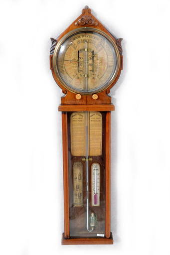 Antique English Mercury Barometer, Davis & Co.