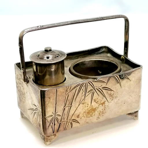 Japanese Kuyeda Sterling Silver Small Desk Stand With