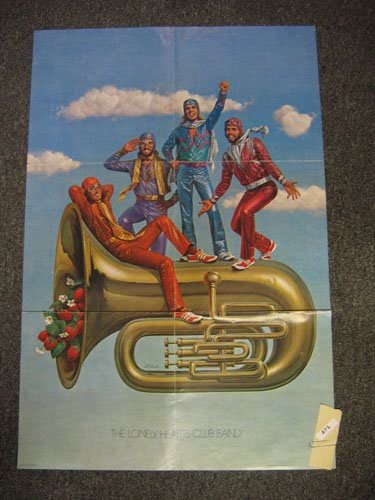 Poster "the Lonely Hearts Club Band" 1976 By L