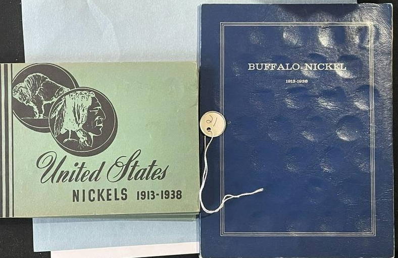 Two Partial Folders Of Buffalo Nickels