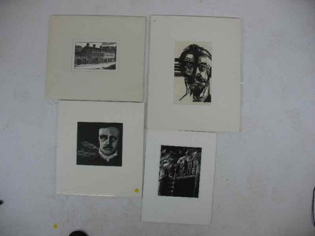 1212086: MICHAEL MCCURDY SIGNED PRINTS (4)