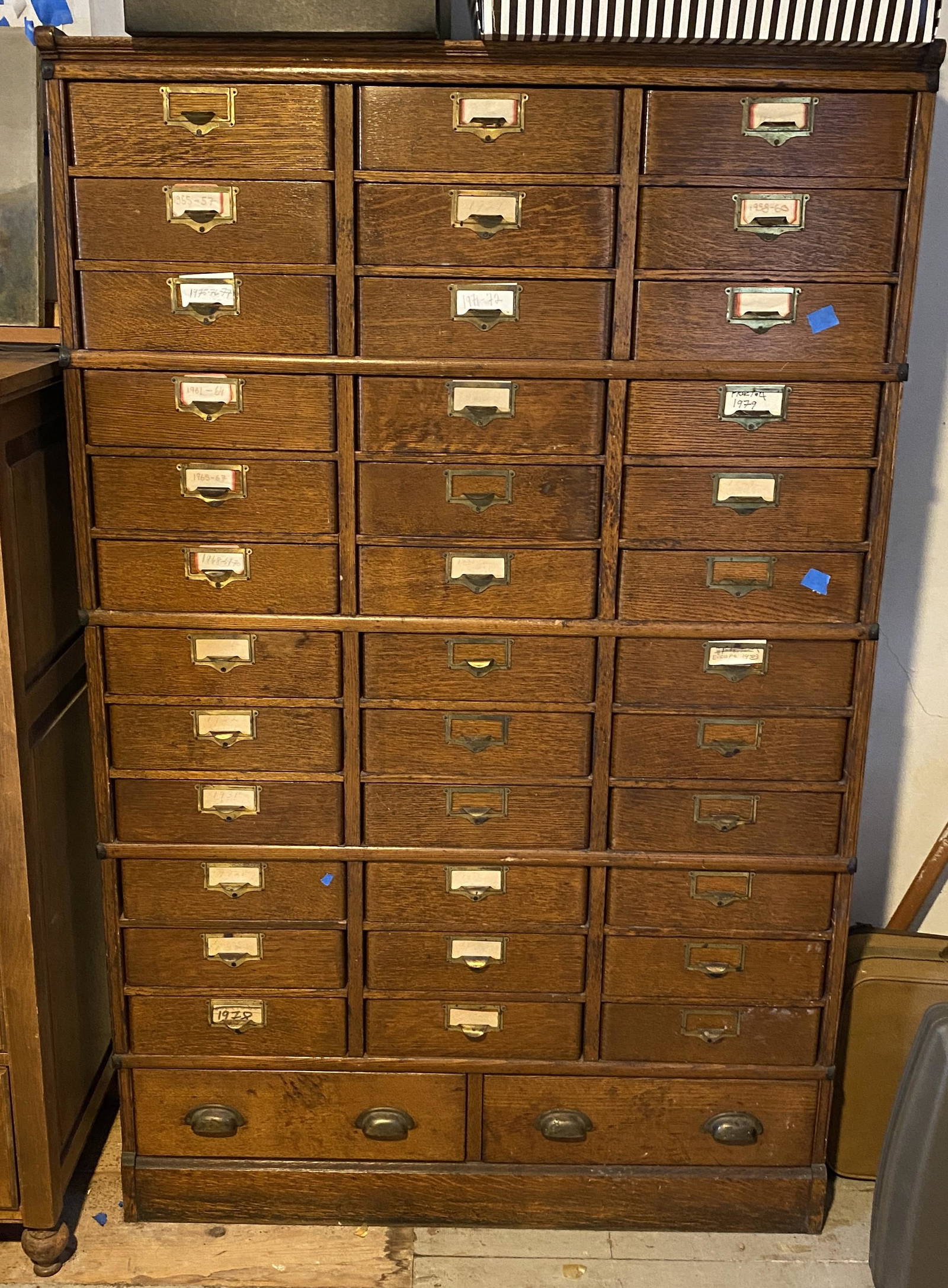 Antique Oak Barrister File Cabinet Auction