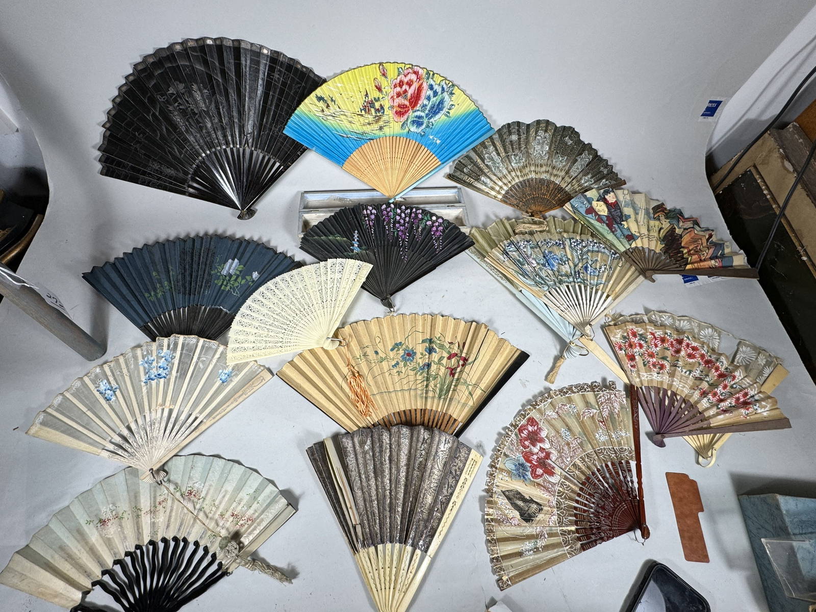 Lot Of Victorian Fans Auction