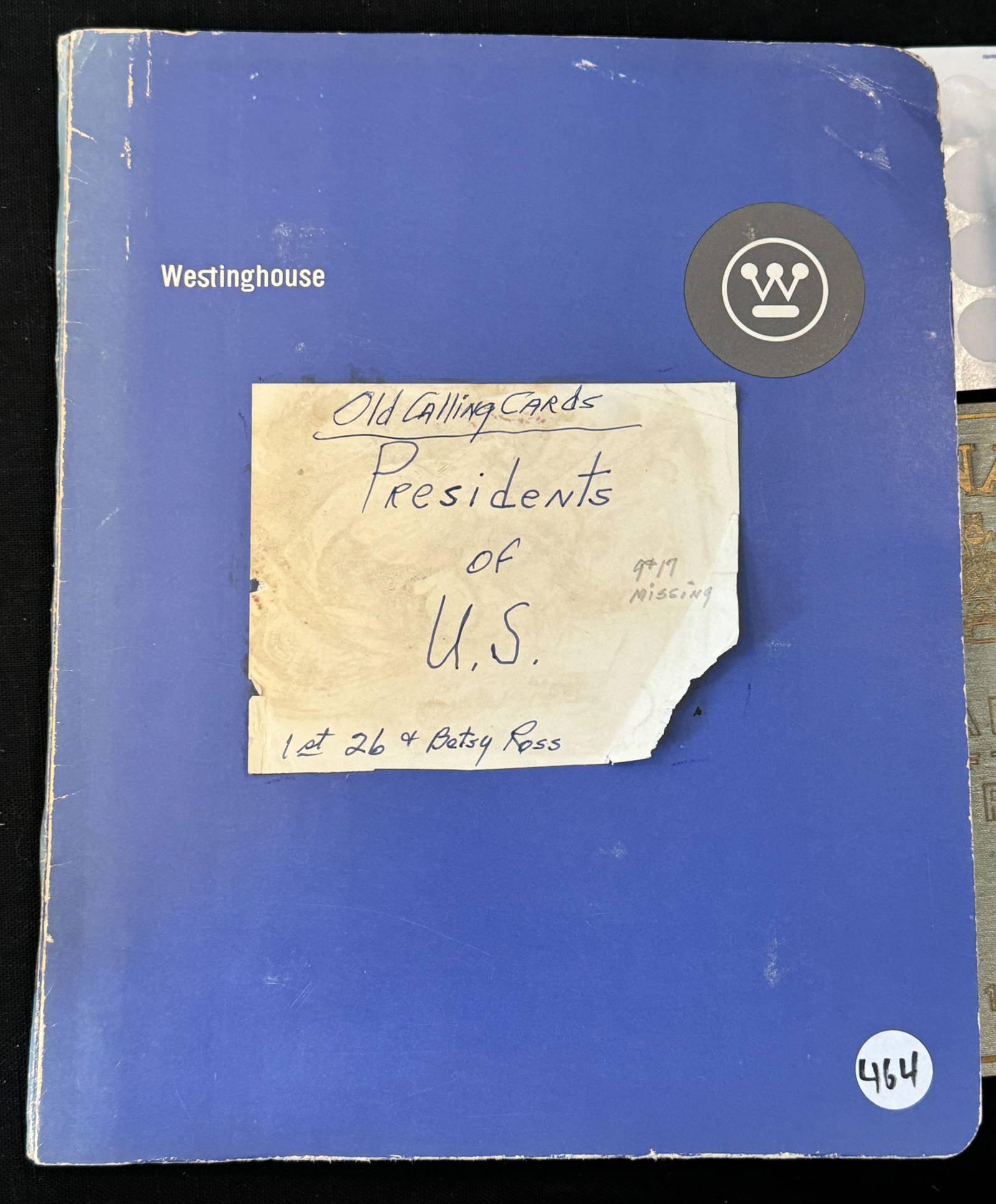 Old Calling Cards Presidents Of The Us Auction