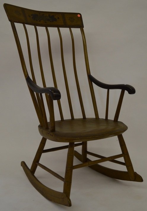 PENNSYLVANIA DUTCH PAINTED ROCKING CHAIR