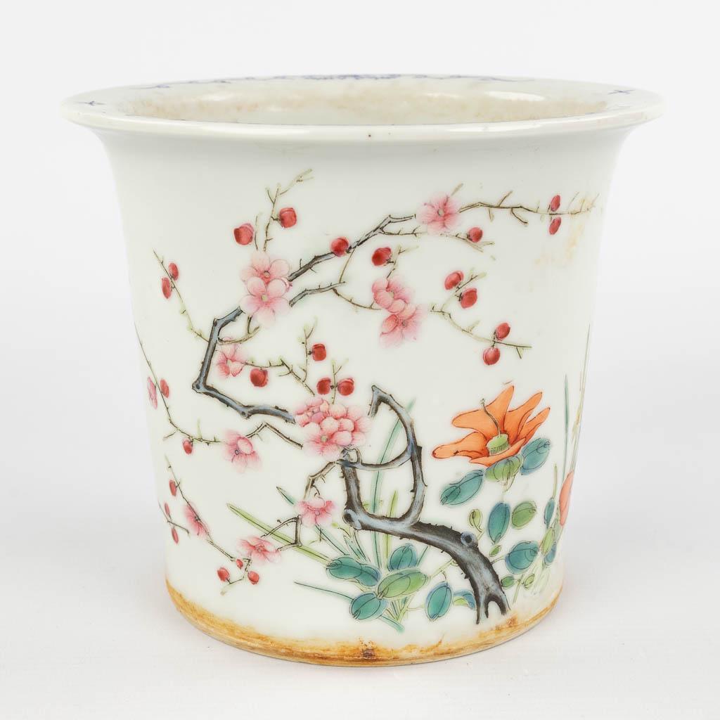A Chinese Cache Pot Decorated With Flowers And Branches. Guangxu Mark ...