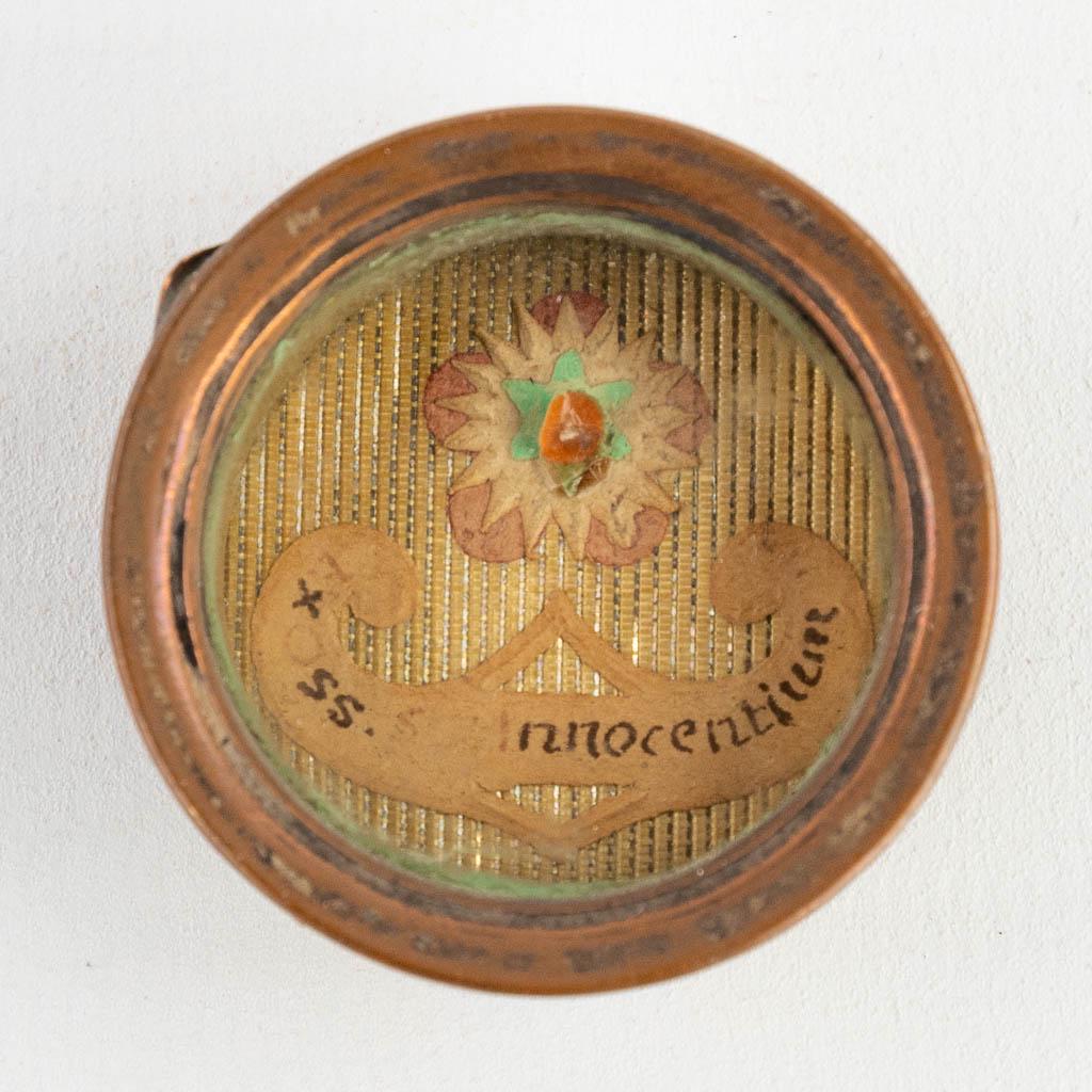 A Sealed Theca With A Relic: Ex Ossibus Sanctorum Innocentium ...