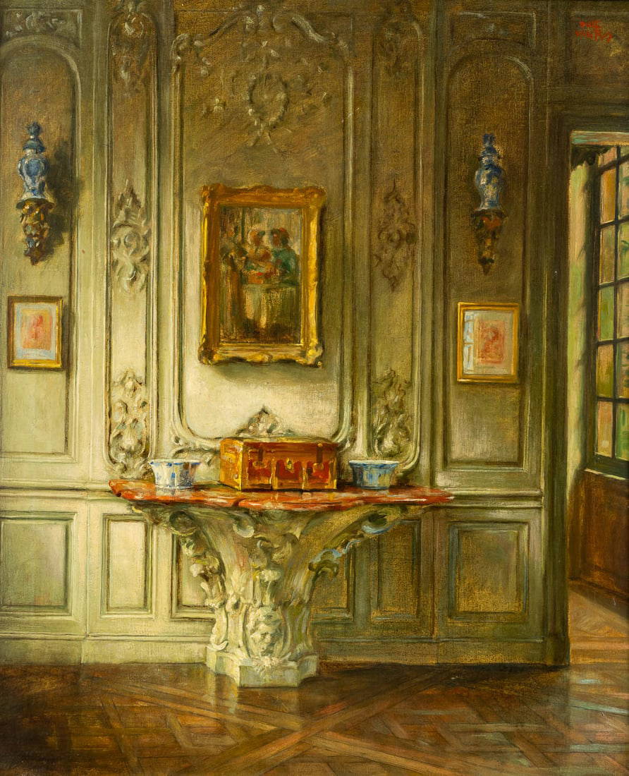 Dolf Van Roy (1858-1943) 'interior View' (w:50 X H:60 Cm) Auction