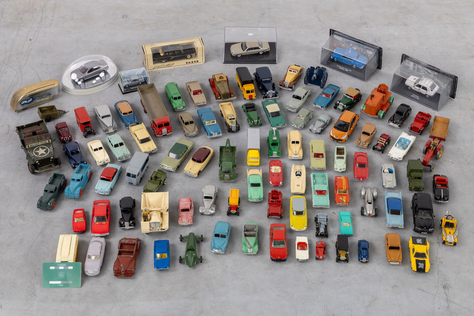 A Large Collection Of Toy Cars, Dinky Toys, Solido, Yanka, Matchbox ...