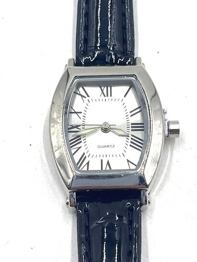 Skc Stainless Steel And Leather Watch