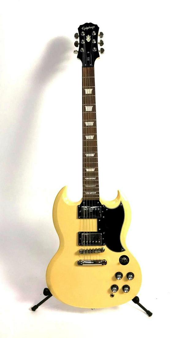 Epiphone Custom Shop Limited Edition SG Standard Cream Electric Guitar ...