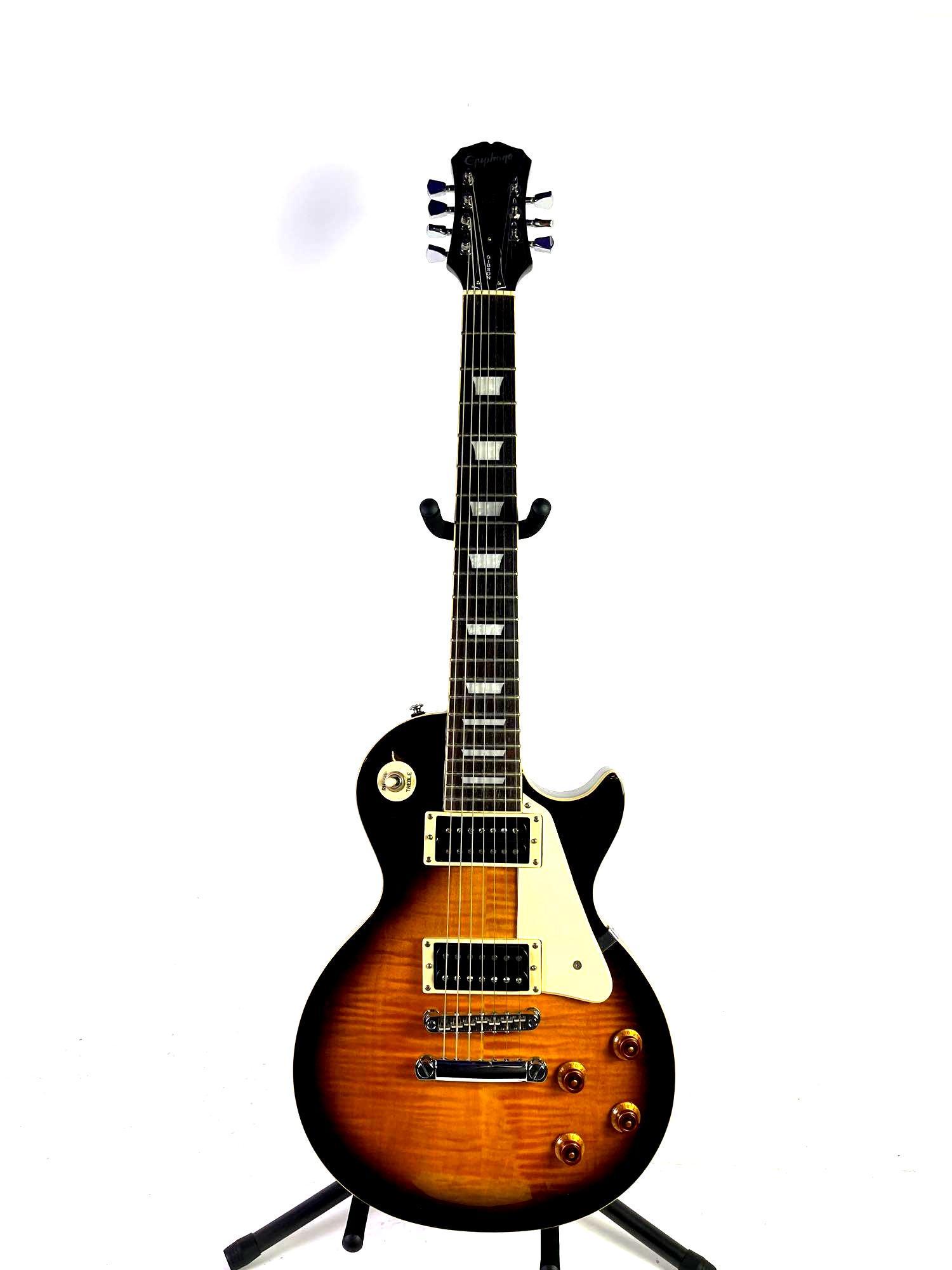 Epiphone Gibson Les Paul 7-String Solid Vintage Burst Electric Guitar ...