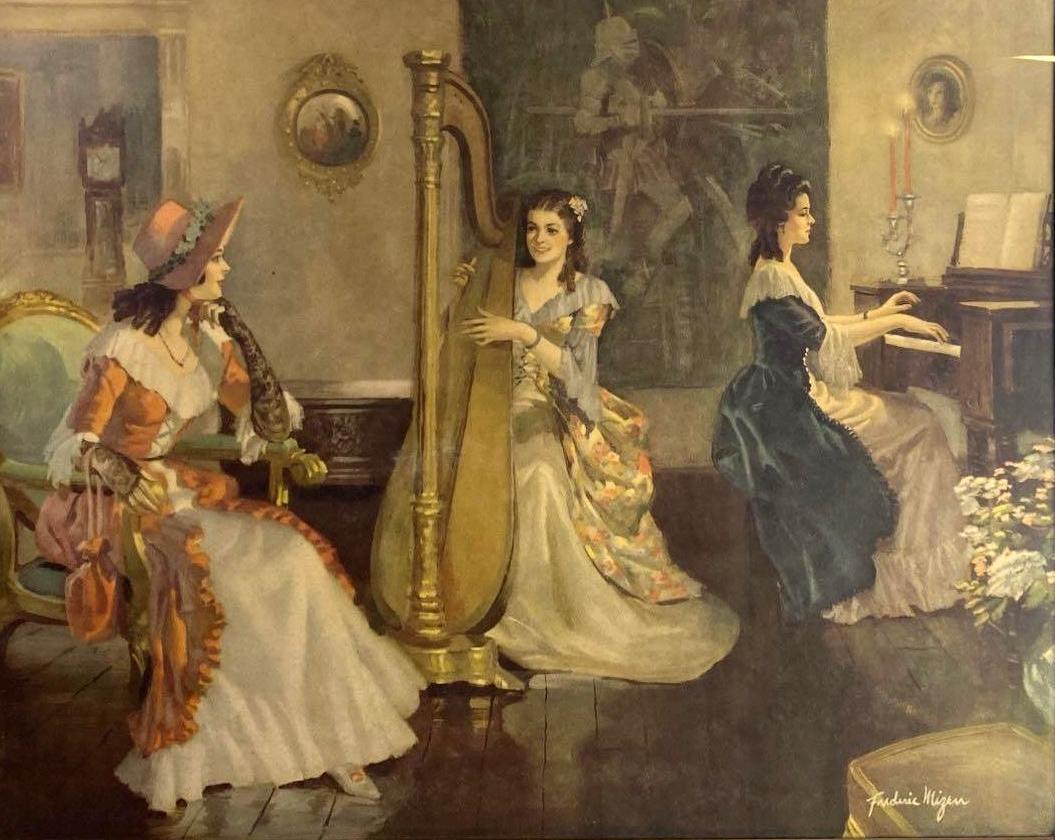 Frederic Mizen, Victorian Parlor Music Scene Auction