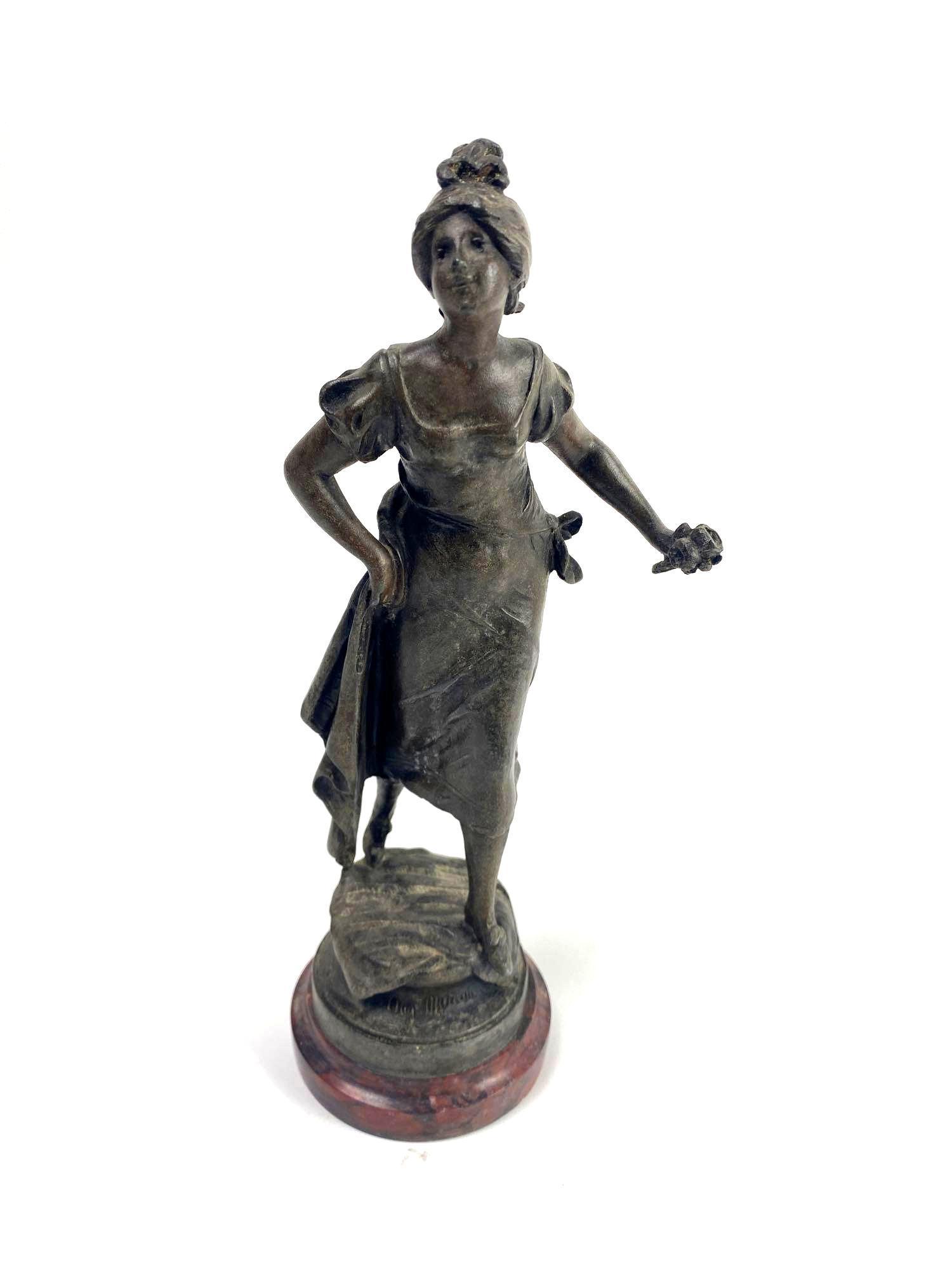 Auguste Moreau, Figural Art Nouveau Sculpture
