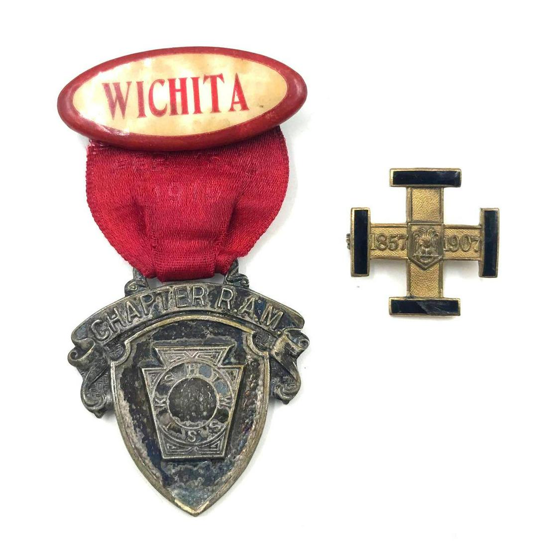 Two Scottish Rite Pins From The Early 1900s Auction