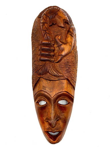 Haitian Wood Fish Mask