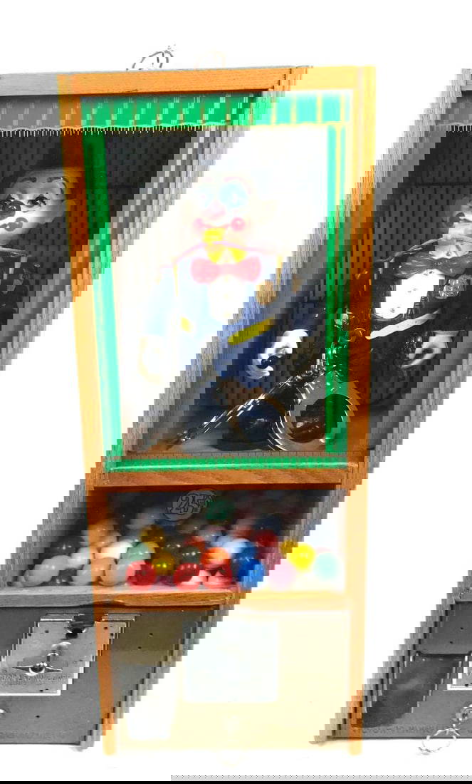 Victor Vending Police Dept Clown Gumball Machine Auction