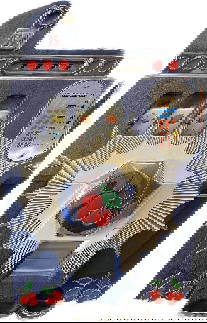 Mills 25 Cent Bursting Cherry Slot Machine Auction