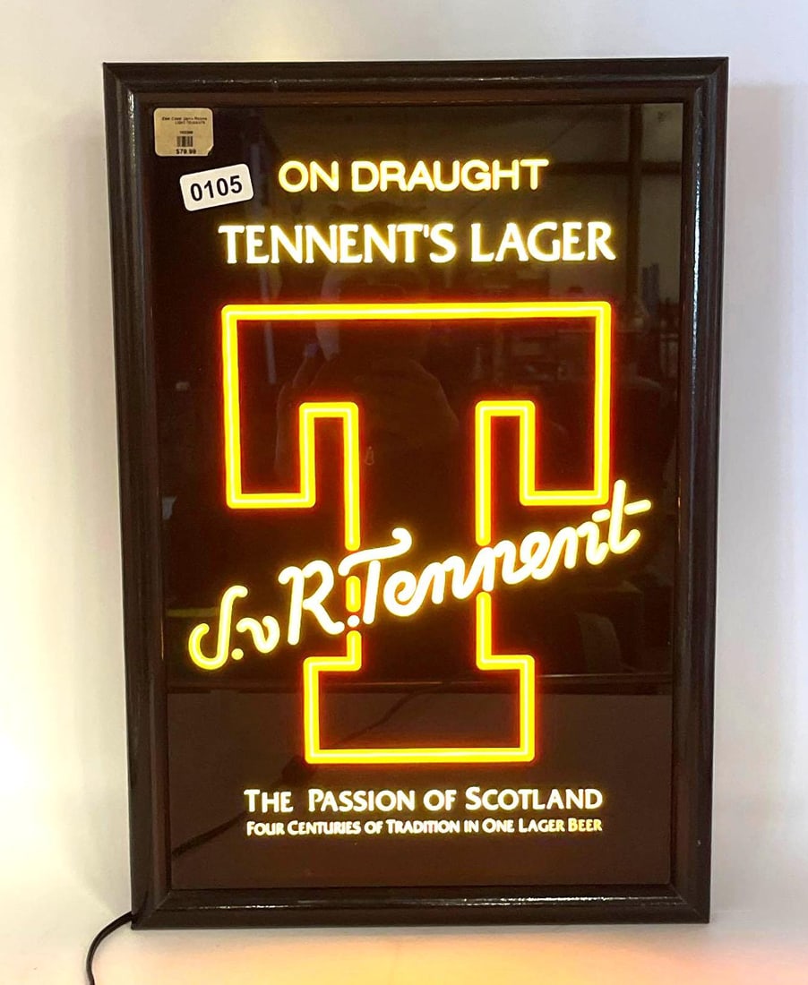 Tennent's Lager Light Up Sign