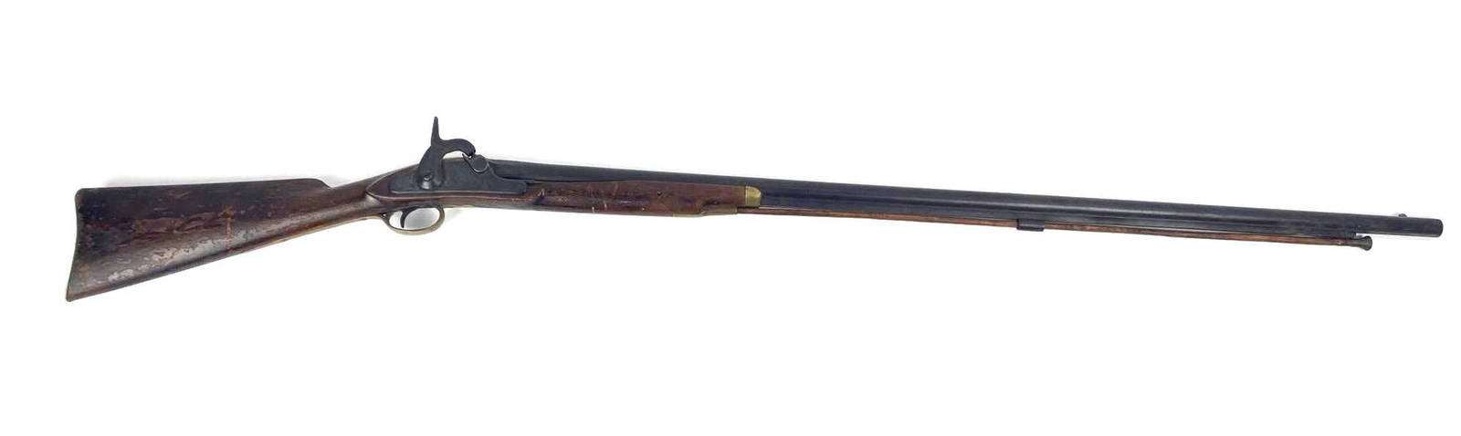Antique 1800s Percussion Rifle, C.d. Schubarth Auction
