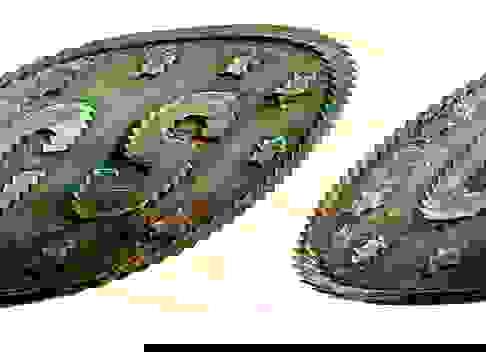 Cs 11 Stars Oval Plate Belt Buckle Auction